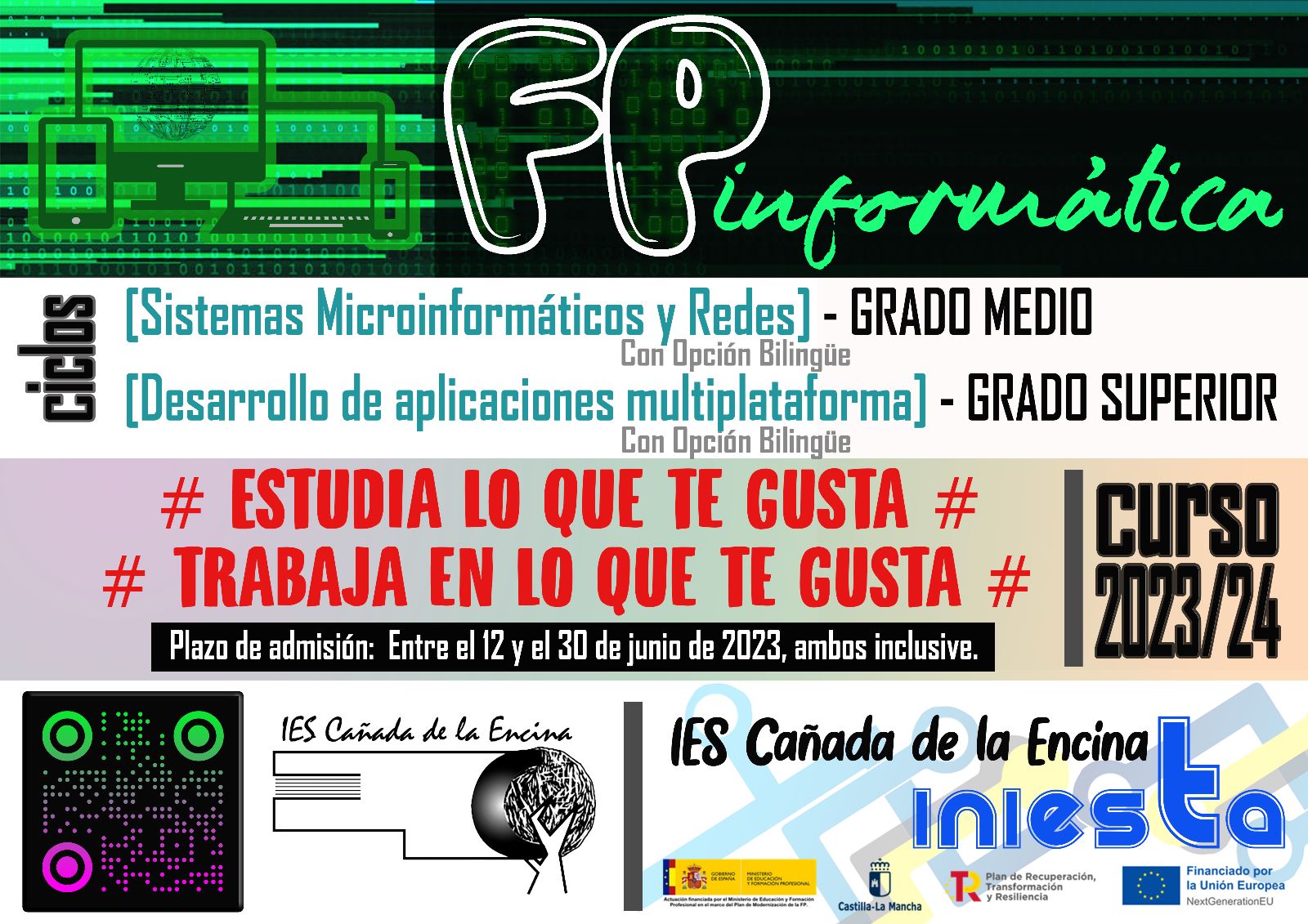 Cartel-FP-2023 – IES Cañada de la Encina